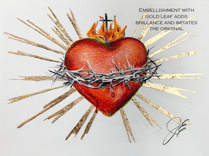 Sacred Heart Drawing How To Draw A Sacred Heart, Drawing, Step By